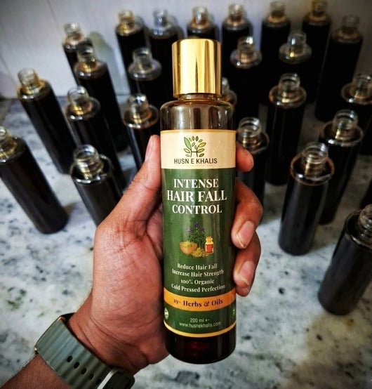 Husn-e-Khalis Intense Hair Fall Control Oil - 200ml (Men & Women ...