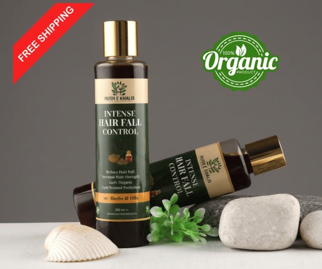 Husn-e-Khalis Intense Hair Fall Control Oil - 200ml (Men & Women ...